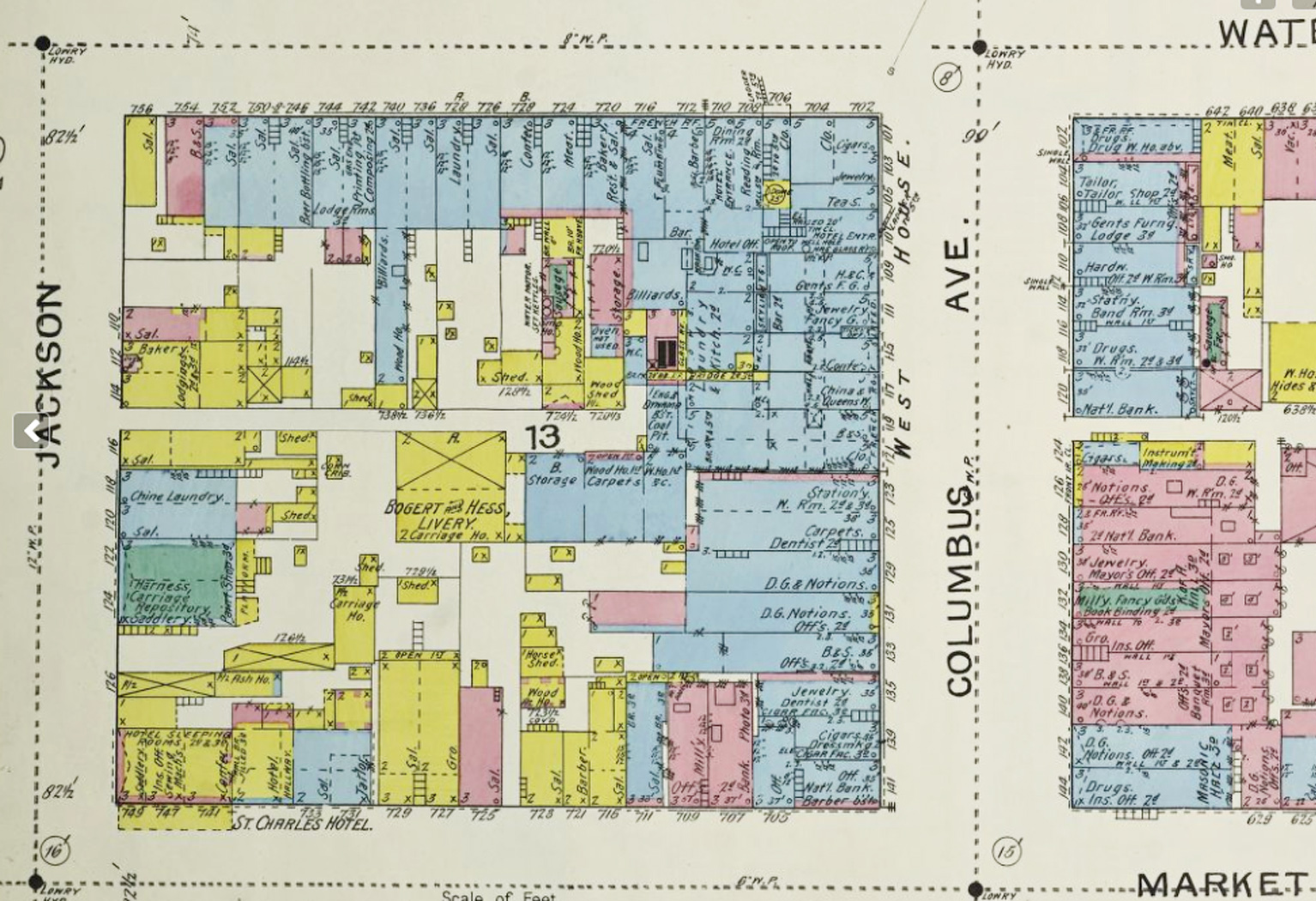 Columbus Ave W plat - Erie County Historical Society